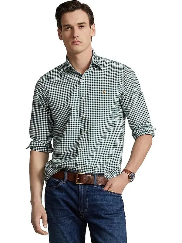 Polo Ralph Lauren Classic Fit Shirt - Pine/white