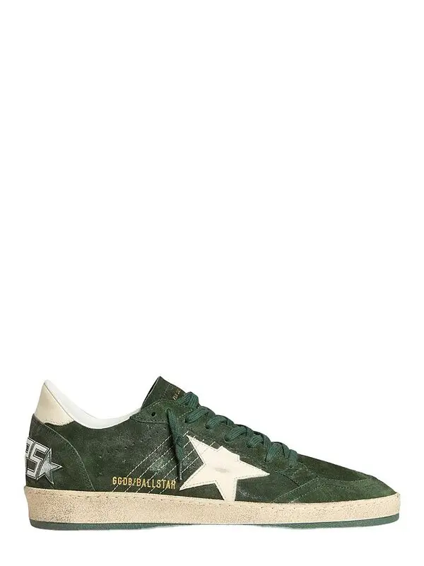 Golden Goose Ballstar Suede Upper Sneakers - Dark Green