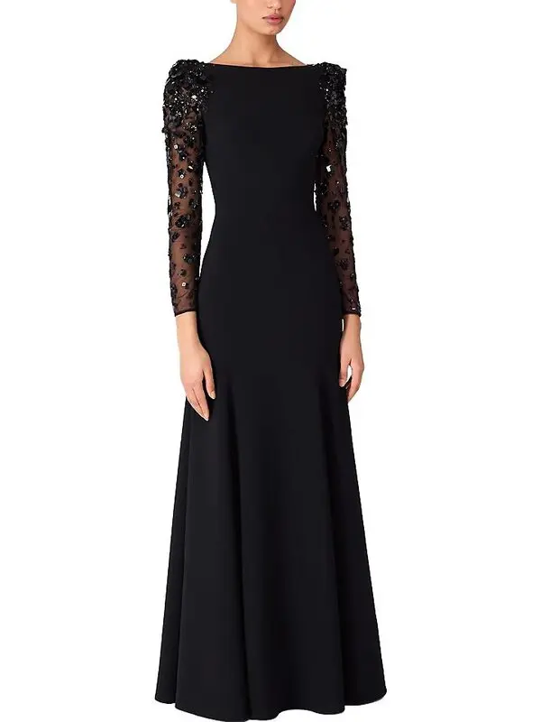 Jenny Packham Sylvia Maxi Dress - Liquorice