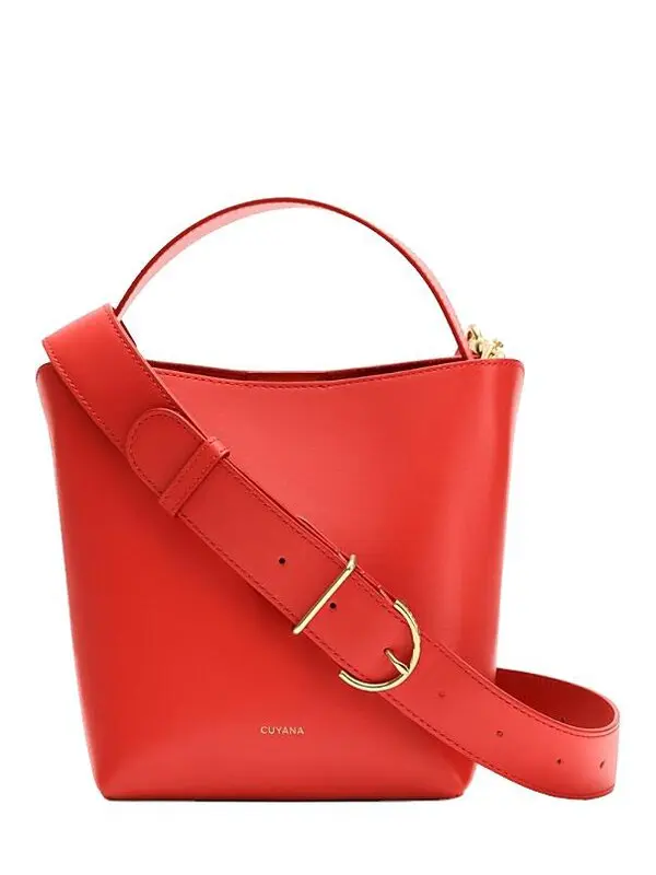 Cuyana Mini Linea Bucket Bag - Chili