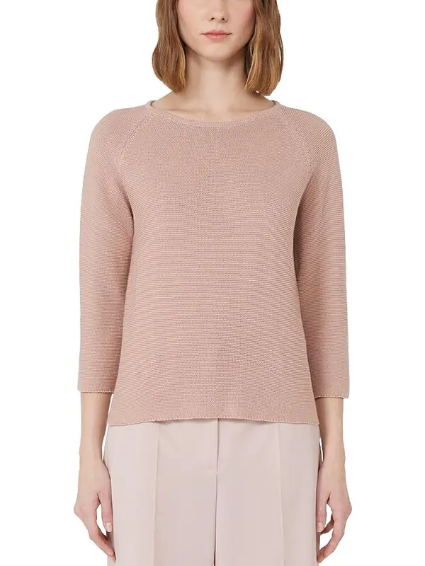 Max Mara Addotto Boat Neck Sweater - Powder