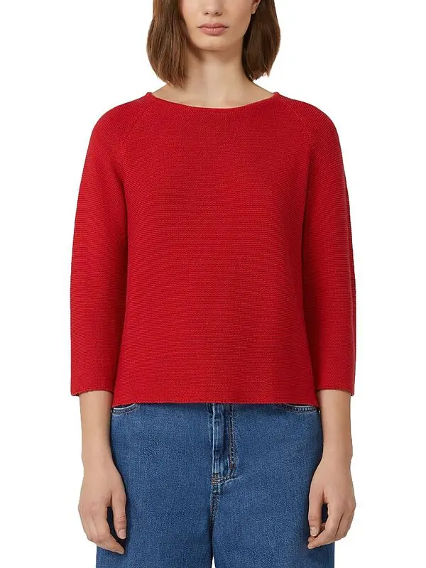 Max Mara Addotto Boat Neck Sweater - Red
