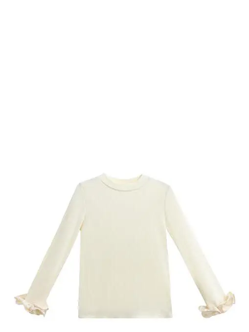 TULLEEN Structured Button-up Shirt - Ivory
