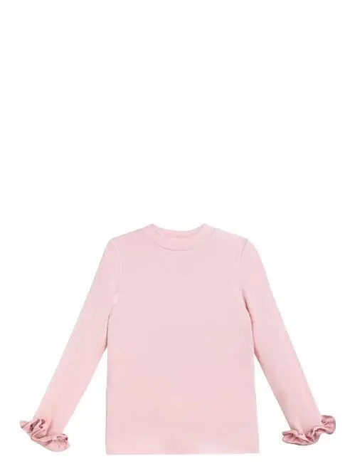 TULLEEN Structured Button-up Shirt - Pink
