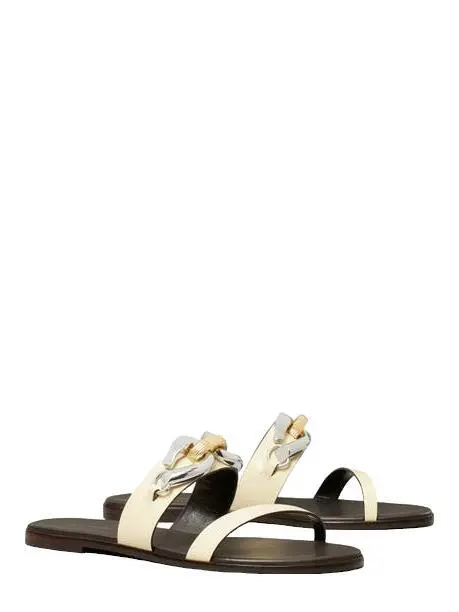 Tory Burch Jessa Two Band Slide Sandal - Soft Custard