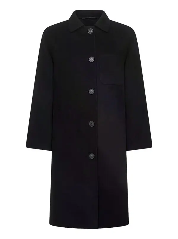 Max Mara Single-breasted Coat - Black