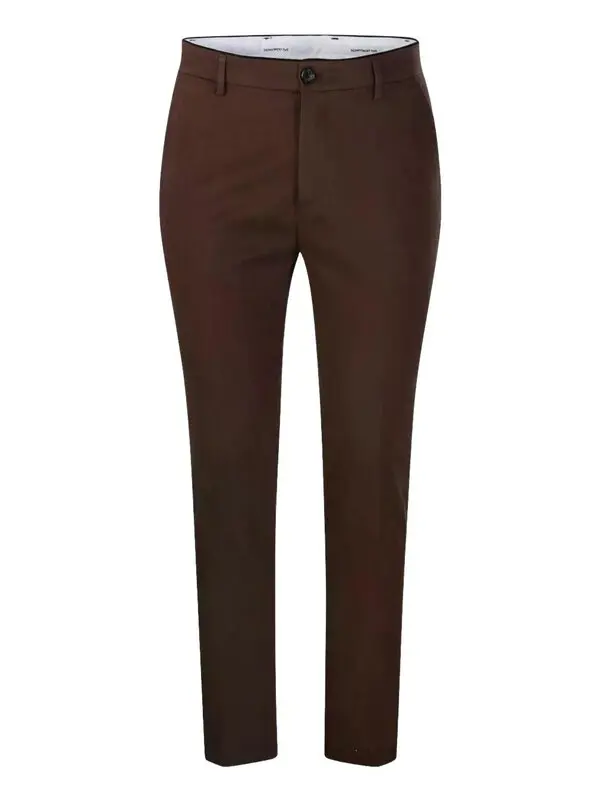 DEPARTMENT 5 Flat-front Welt-pocket Trousers - Brown