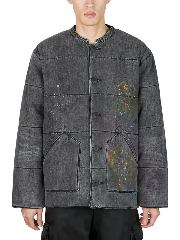 LIBERAIDERS Paint-splatter Jacket - Grey