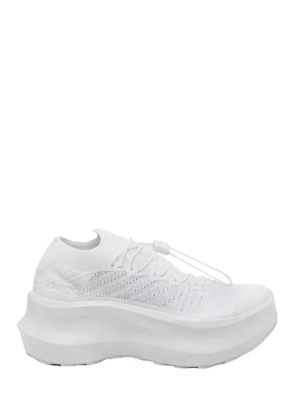CDG Drawstring-fastening Platform Sneakers - White