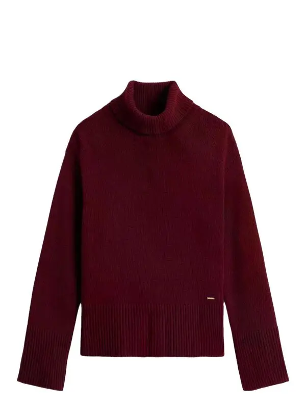 Woolrich Ribbed Knit Turtleneck Sweater - Red
