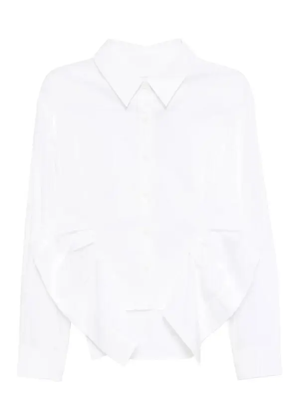 BESFXXK Asymmetric Shirt - White