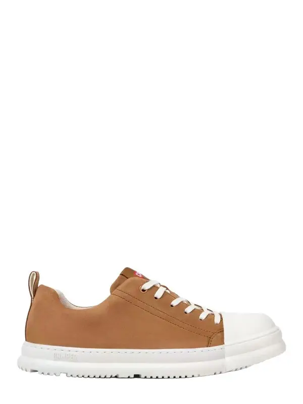 Camper Junction Runner Lace-up Nubuck Leather Sneakers - Brown