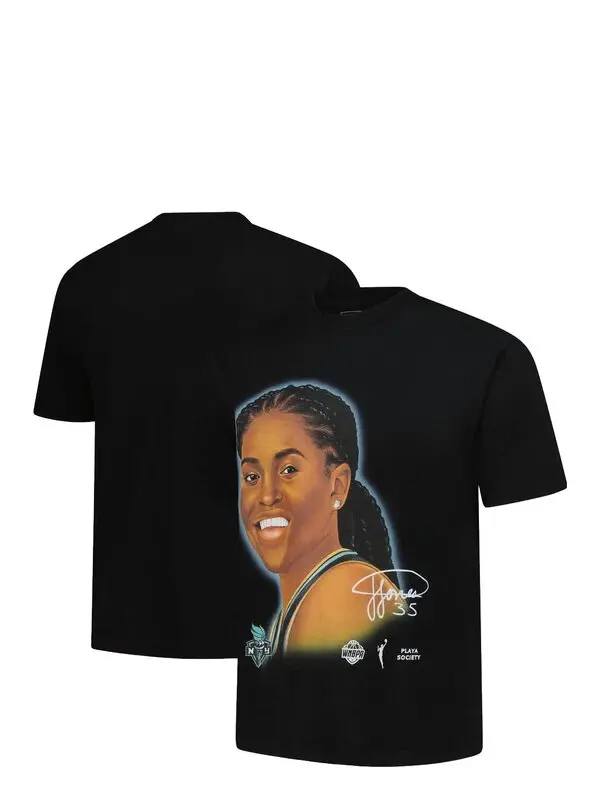 PLAYA SOCIETY Jonquel Jones New York Liberty Sketch T-shirt - Black