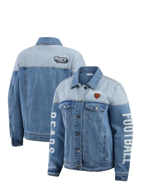 WEAR BY ERIN ANDREWS Chicago Bears Jacket - Denim