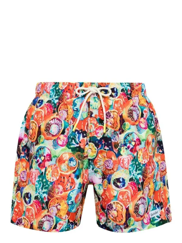 BOARDIES Abstract-print Swim Shorts - Multicolour