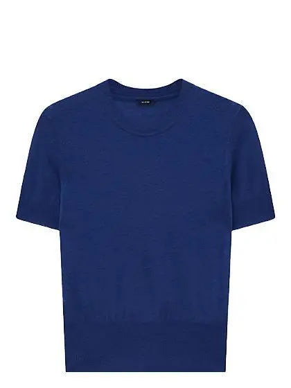 JOSEPH Cashair Slim-fit Cashmere Top - Cobalt