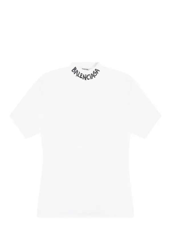 Balenciaga Curved T-shirt - White