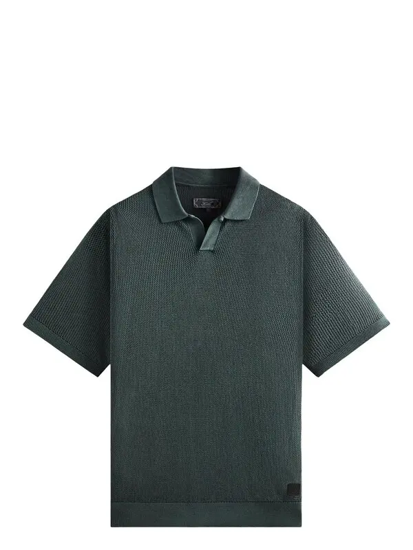 Kith Open Knit Drew Polo - Green