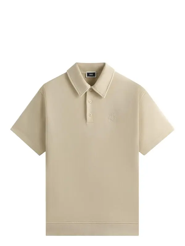 Kith Crystal Wash Interlock Graham Polo - Tan