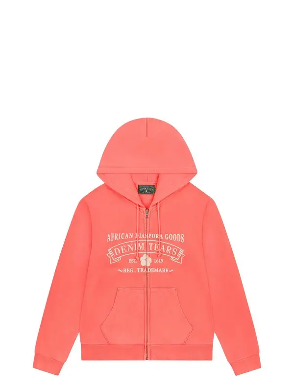 DENIM TEARS Adg Zip Hoodie - Pink