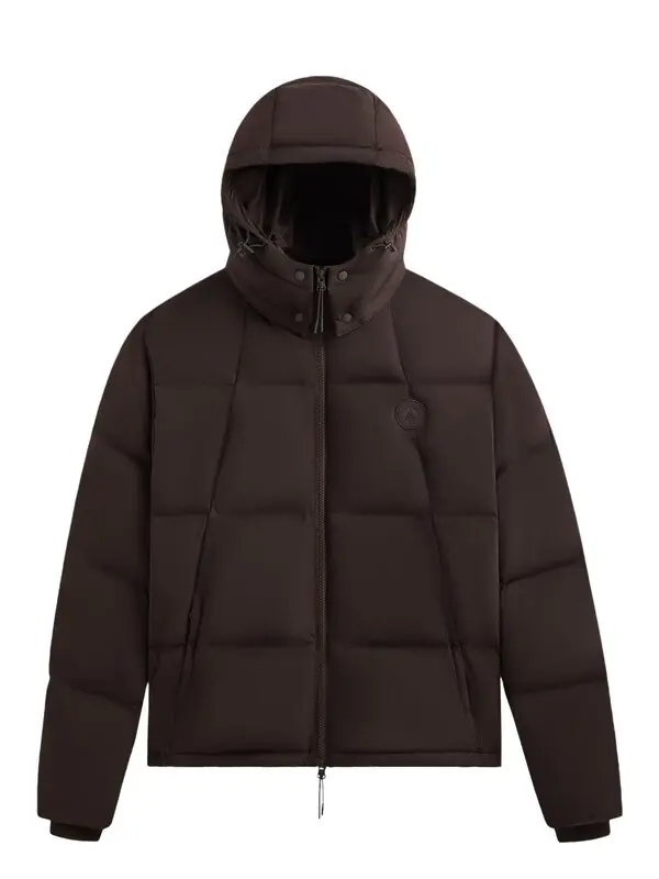 Kith Wrinkle Nylon Midi Puffer - Brown