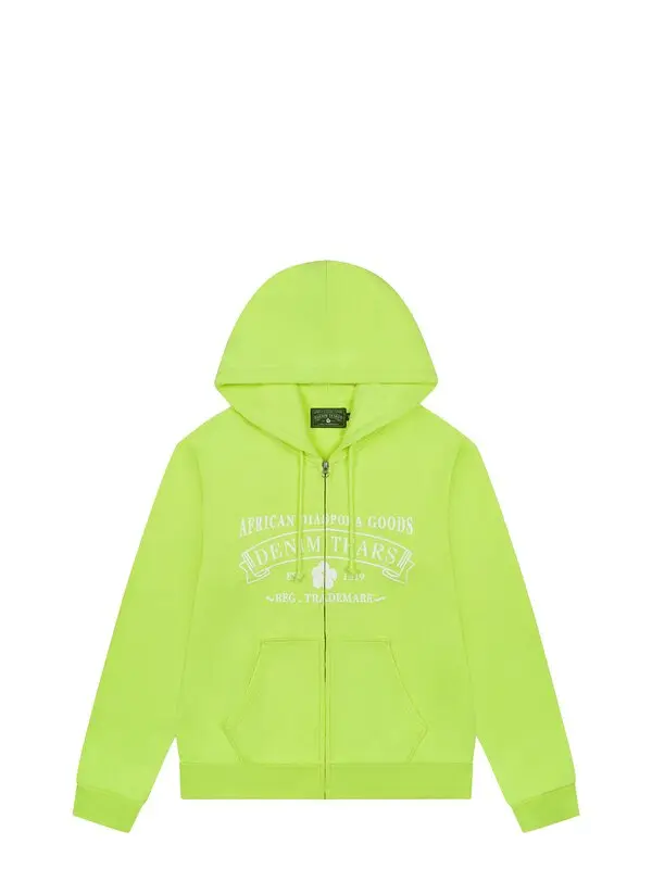 DENIM TEARS Adg Zip Hoodie - Green
