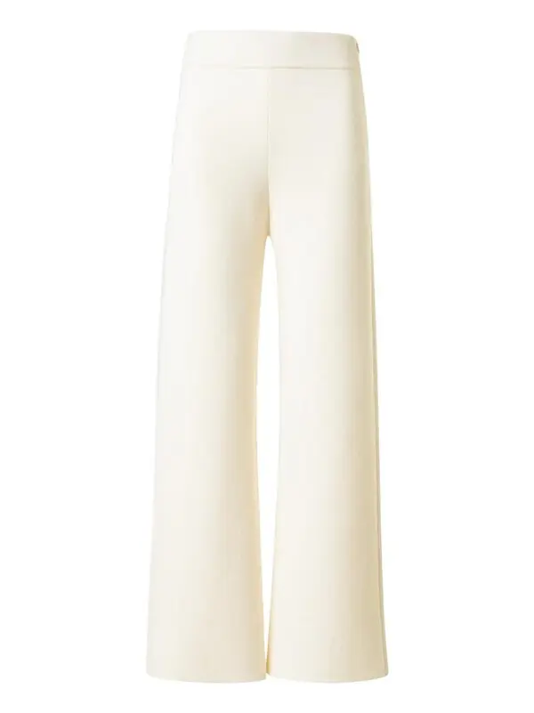 Akris Milano Knit Ankle Pants - Cream