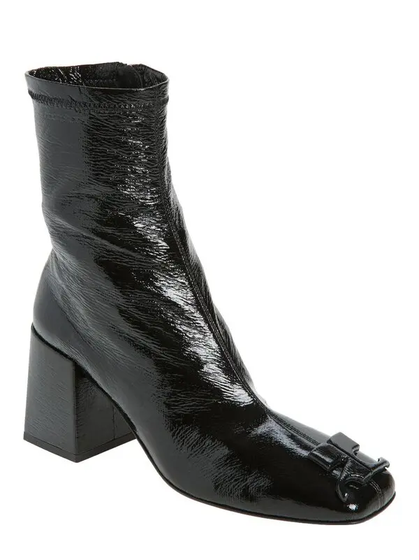 COURREGES Re-edition Vinyl Ankle Boots - Black