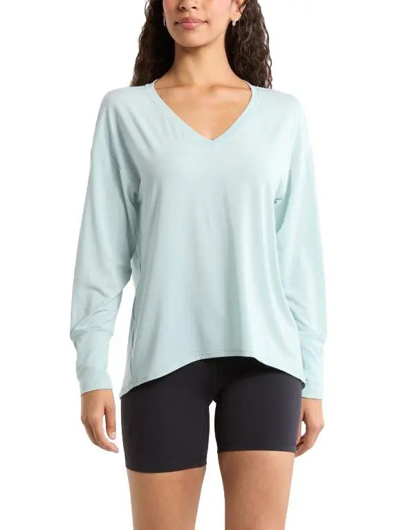 Zella Long Sleeve T-shirt - Blue Raindrop