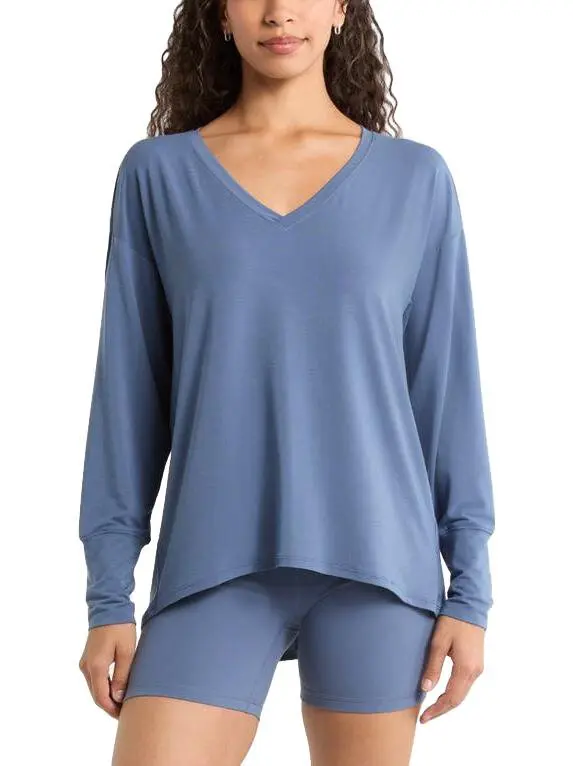 Zella Long Sleeve T-shirt - Blue Vintage