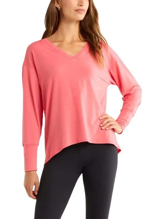 Zella Long Sleeve T-shirt - Coral Sharon