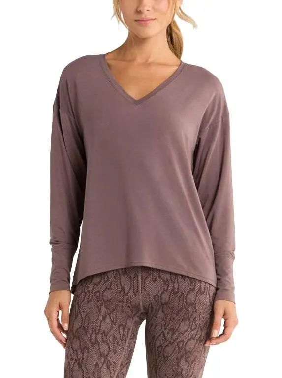 Zella Long Sleeve T-shirt - Grey Plum
