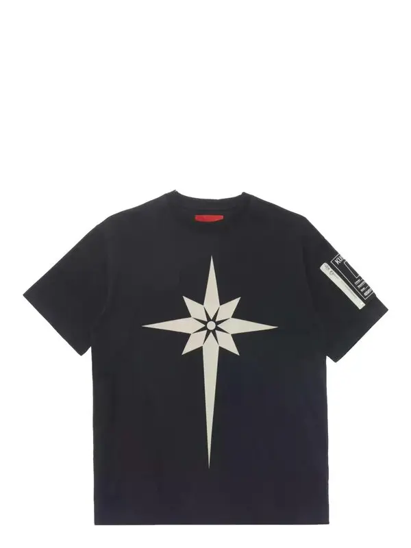 KUSIKOHC Graphic-print Cotton T-shirt - Black