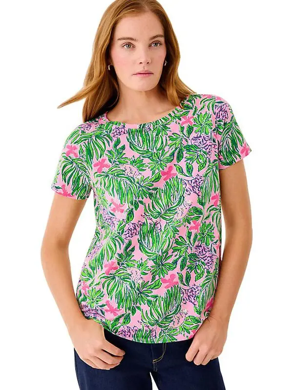 LILLY PULITZER Key West Top - Conch Shell Pink Roaring With Joy