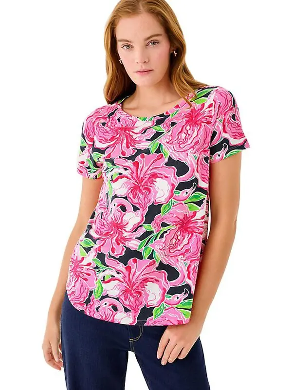 LILLY PULITZER Key West Top - Onyx Party All The Time