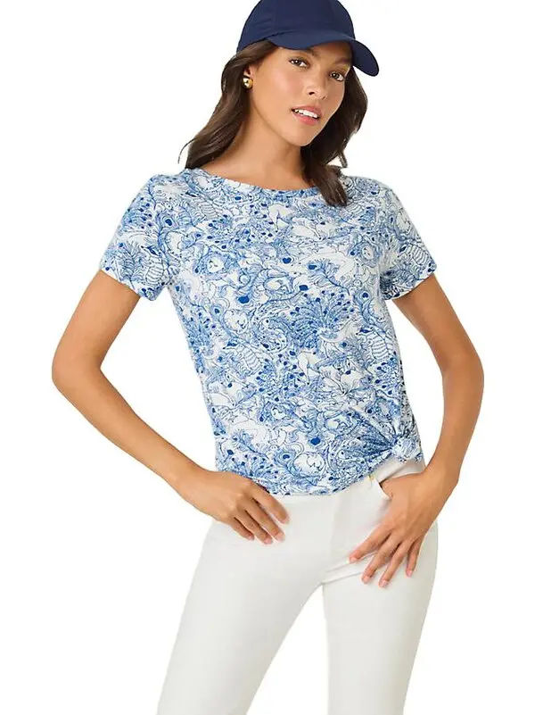 Lilly Pulitzer® Key West Top - Starlight Navy Zoology