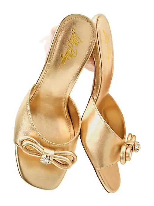 LILLY PULITZER Jessy Sandal - Gold Metallic