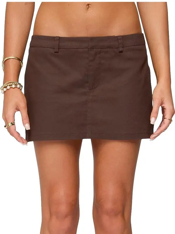 EDIKTED Kennie Mini Skort - Brown