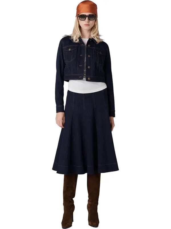 Diane Von Furstenberg Brooke Skirt - Navy