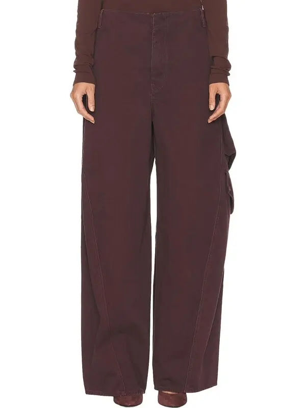 Alaïa Cargo Pant - Aubergine