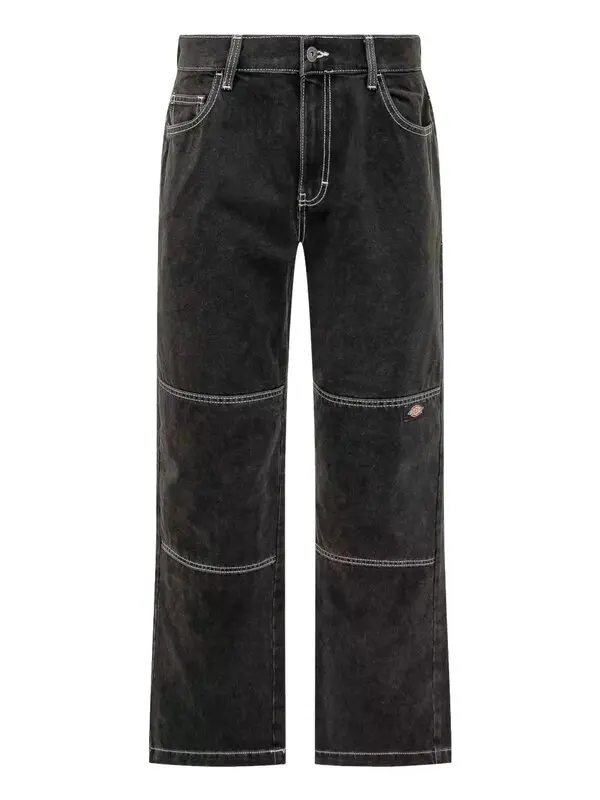 Dickies Double Knee-stitching Regular Jeans - Black