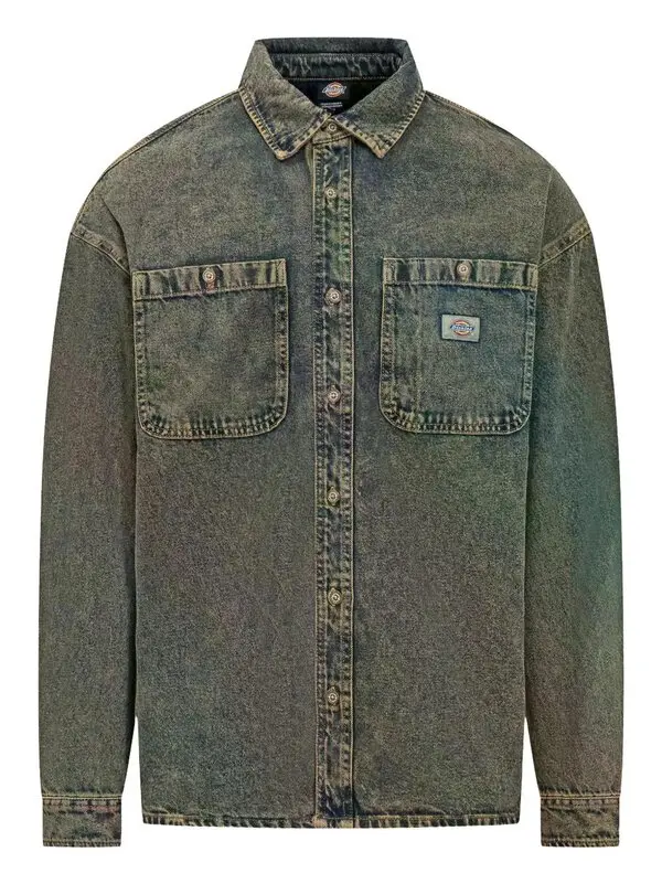 Dickies Distressed Denim Shirt - Blue