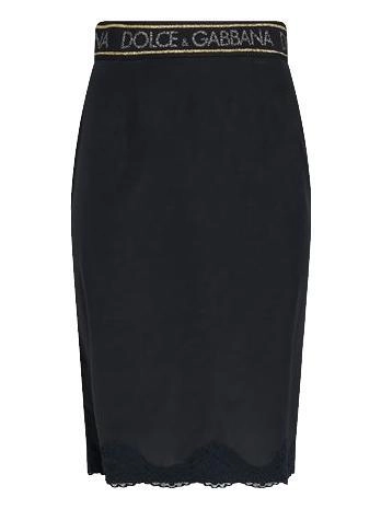 Dolce & Gabbana Midi Skirt - Black