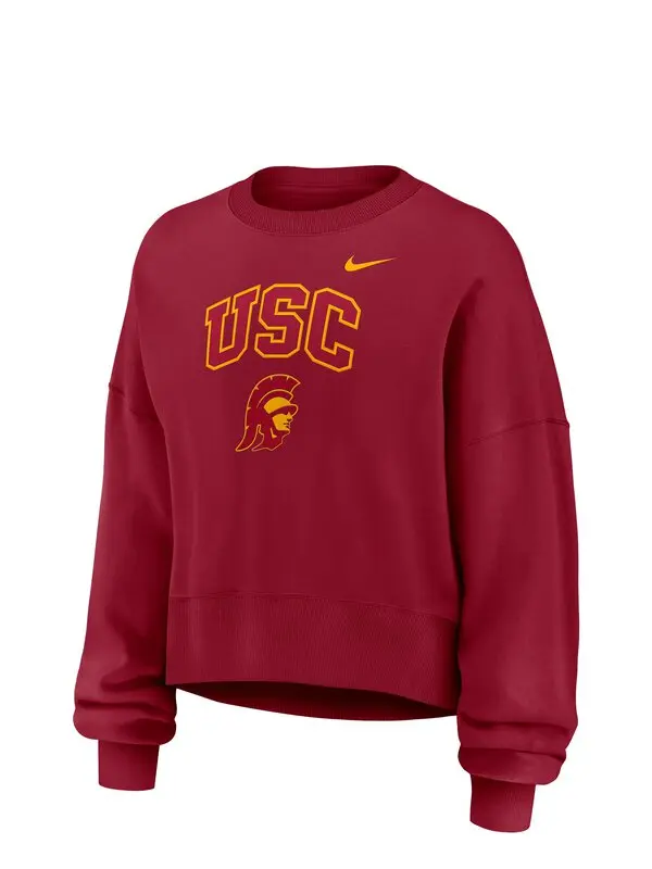 Nike Usc Phoenix Arch College Pullover Crew - Red