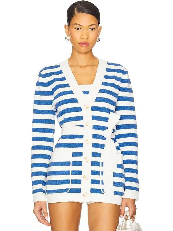 Posse Ari Cardigan - Blue Stripe