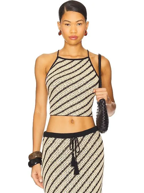 L*Space La Bianca Top - Tip The Scales Stripe