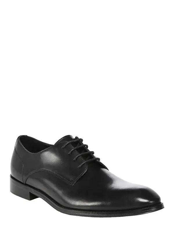 Bloomingdale'S Plain Toe Lace-up Derby Shoes - Black