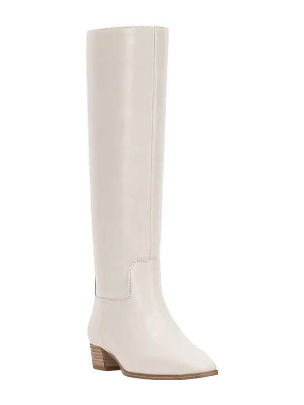 Vince Camuto Pavla Boots - Off White Leather