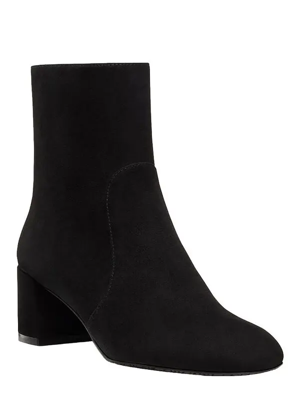 STUART WEITZMAN Maeva Zip Booties - Black