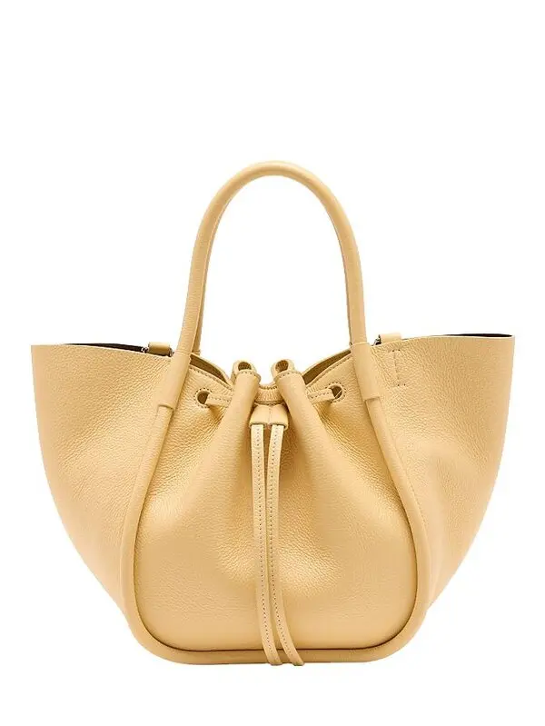 Proenza Schouler Small Ruched Suede Tote Bag - Birch Leather